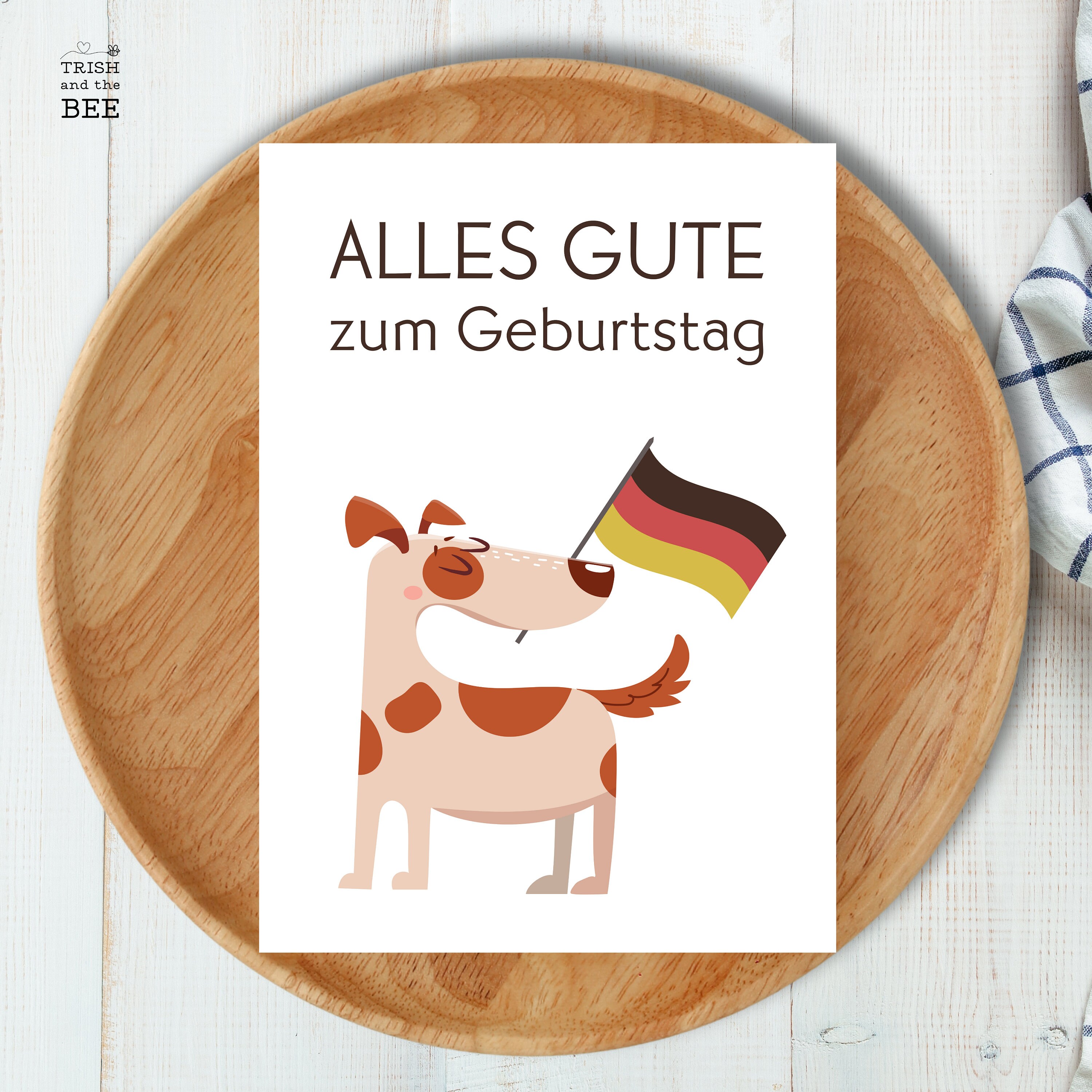 Printable German Birthday Card Alles Gute Zum Geburtstag happy Birthday ...
