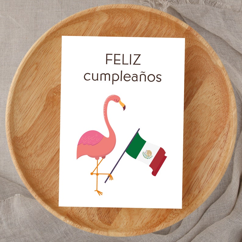 Printable Mexican Birthday Card - Feliz Cumpleaños (happy Birthday in ...