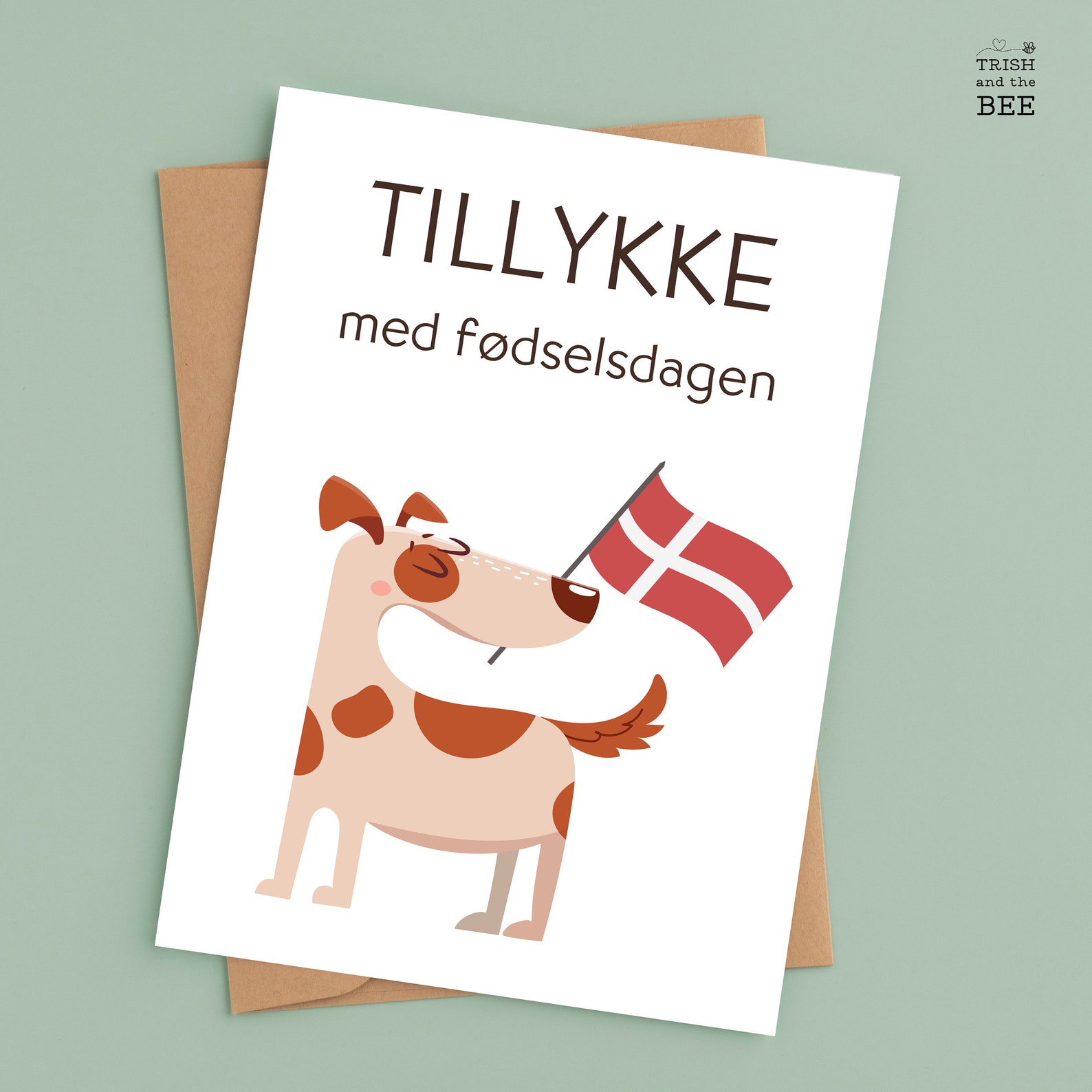 Printable Danish Birthday Card - Tillykke Med Fødselsdagen (happy ...