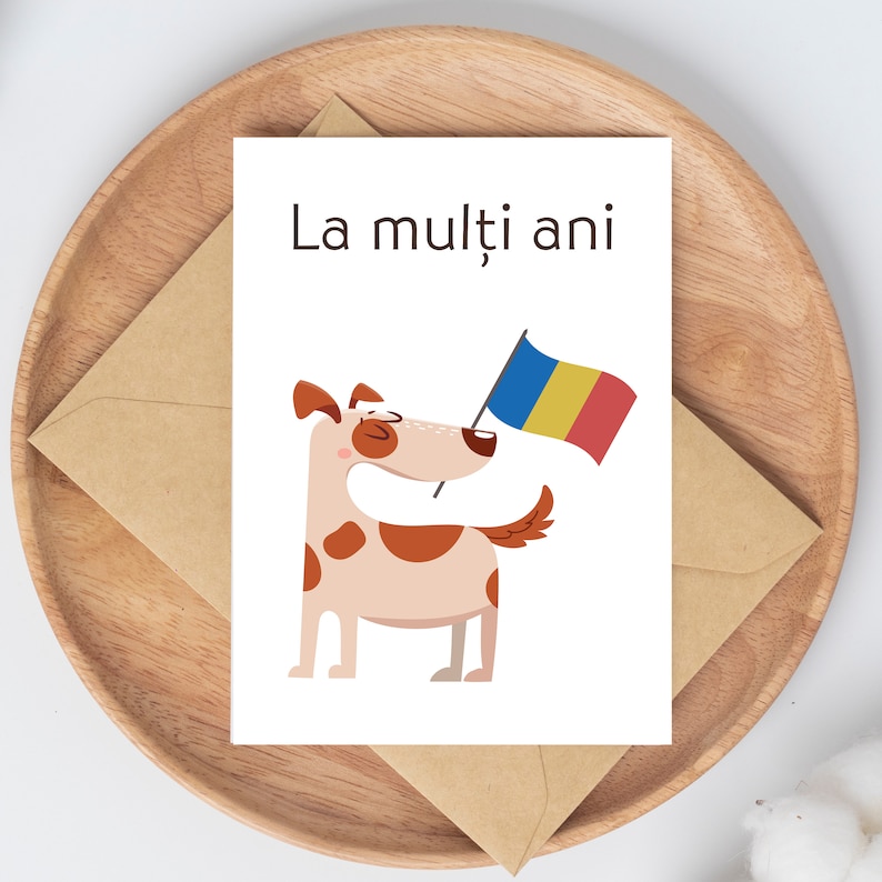 Printable Romanian Birthday Card La Mulți Ani happy Birthday in ...