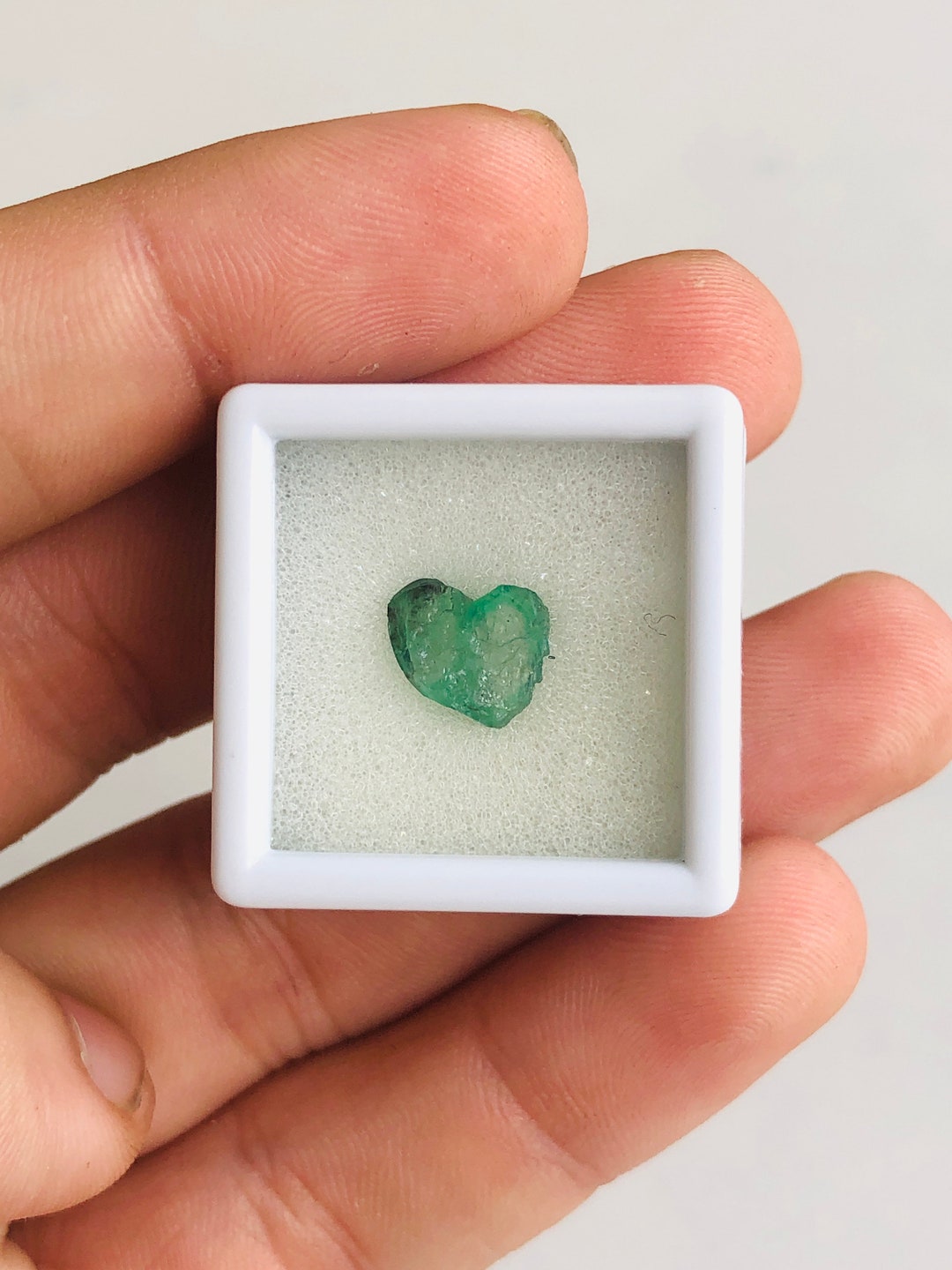 Rarest Most Raw Emerald Specimen 2.45ct Naturally Heart Shape - Etsy