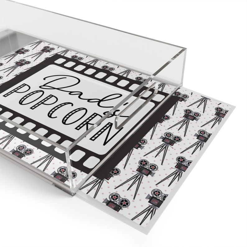 Personalized Popcorn Bowl, Popcorn Bucket, Acrylic Popcorn Tray ...