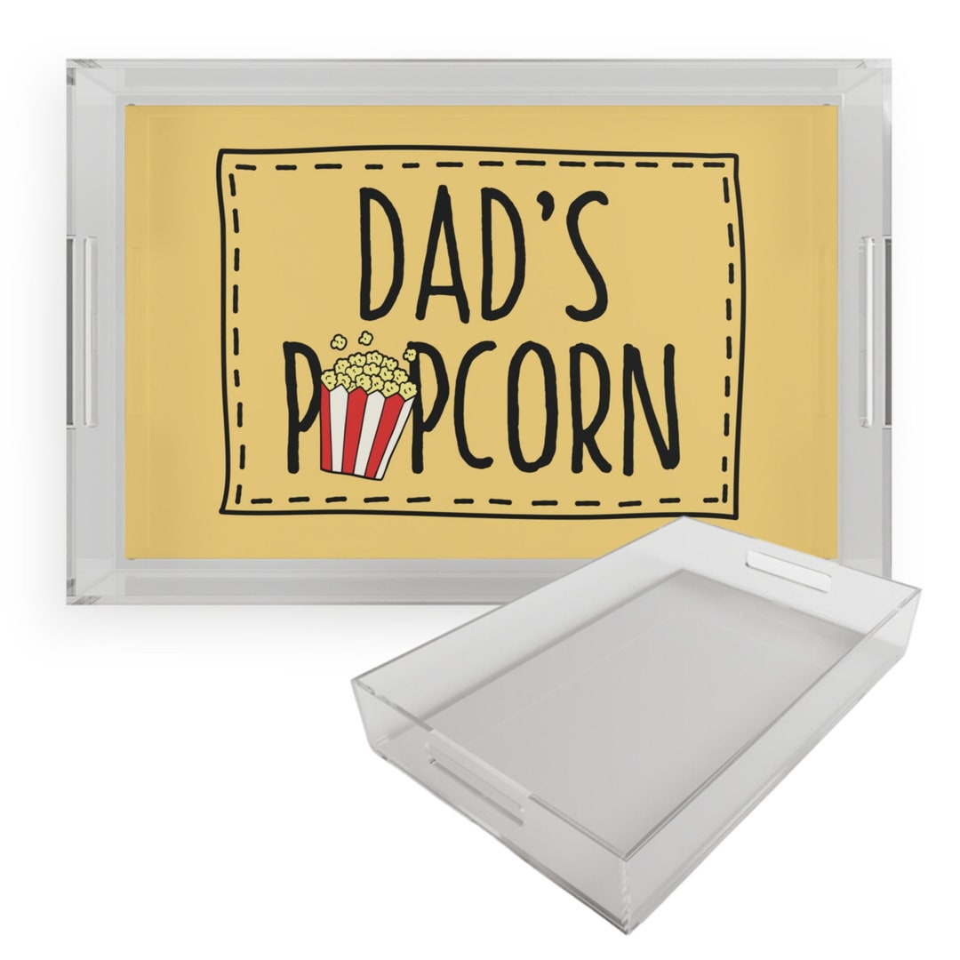 Personalized Popcorn Bowl, Popcorn Bucket, Acrylic Popcorn Tray ...