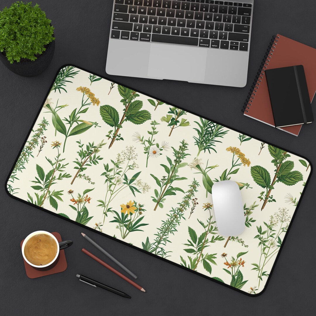 Cottagecore Desk Mat, Nature Desk Mat, Forest Desk Mat, Plant Desk Mat ...