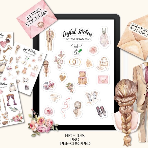 Wedding Stickers - Etsy