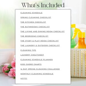 Cleaning Workbook, Hyperlinked Pages, Printable or Digital Use ...