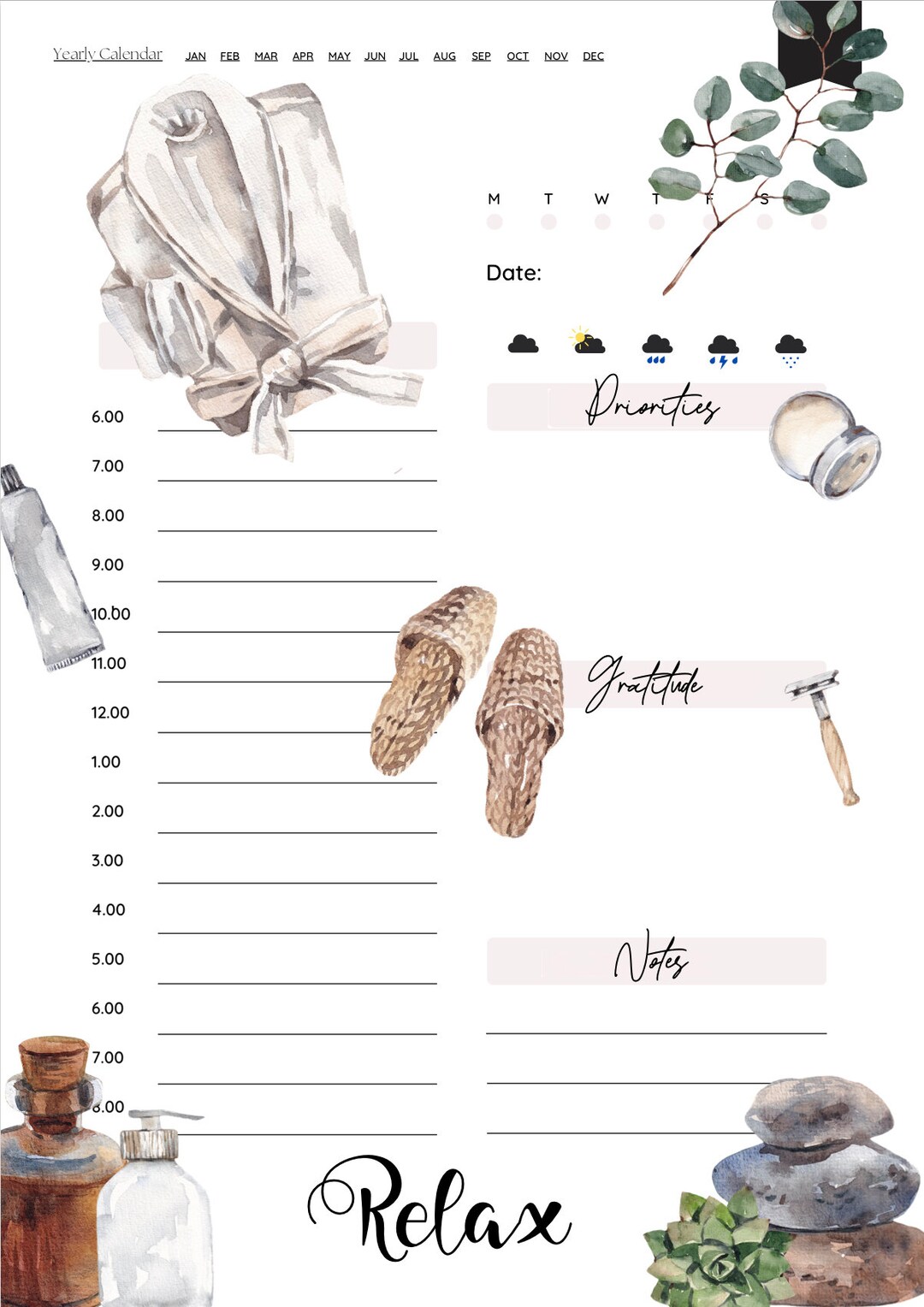 Spa Day PNG Digital Stickers - Etsy