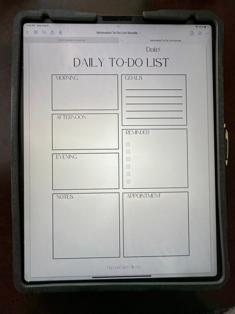 To-do List, Printable List, Checklist, PDF Fillable, Daily Planner ...