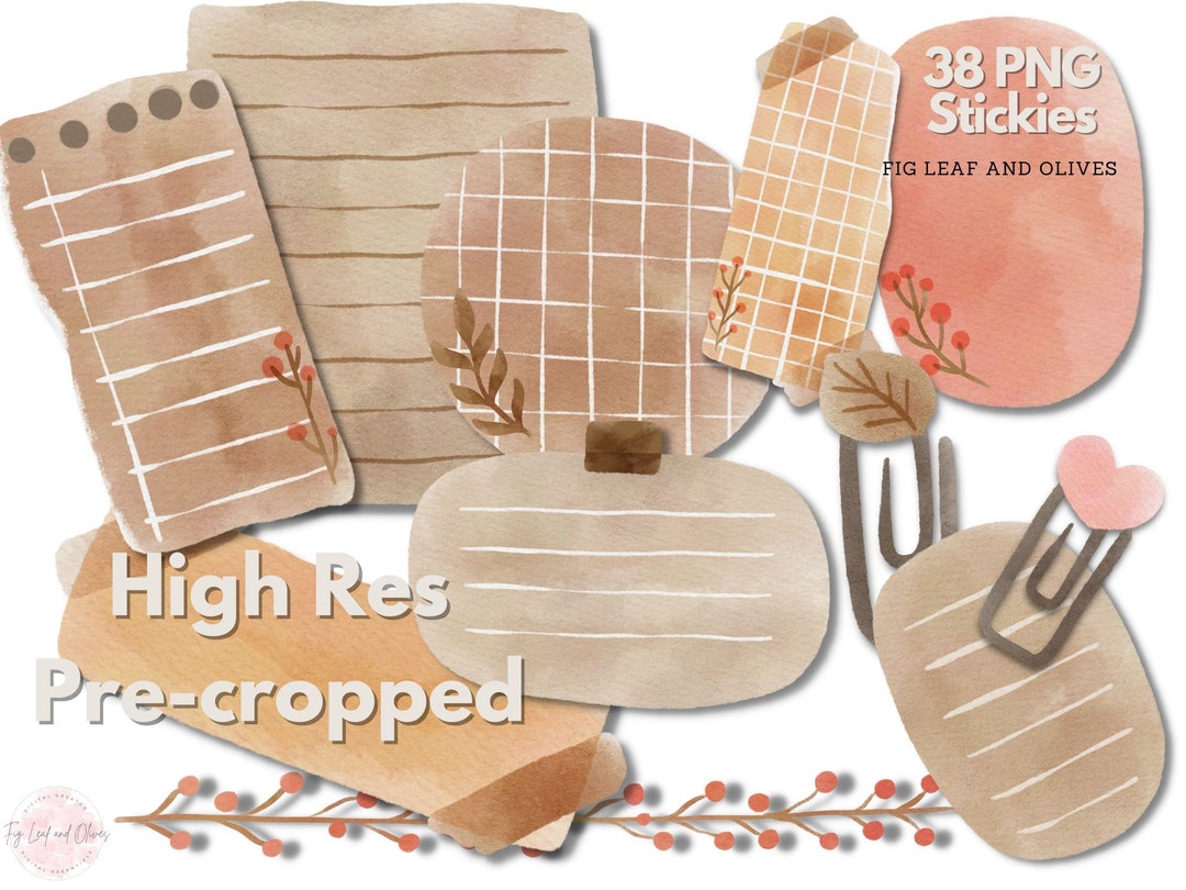 Digital PNG Sticky Notes for Digital Planner, Goodnotes Stickers ...