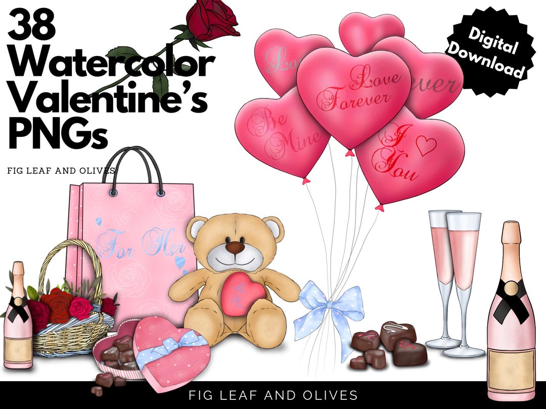 Digital Valentine Stickers, Printable Valentines Stickers, Valentine’s ...