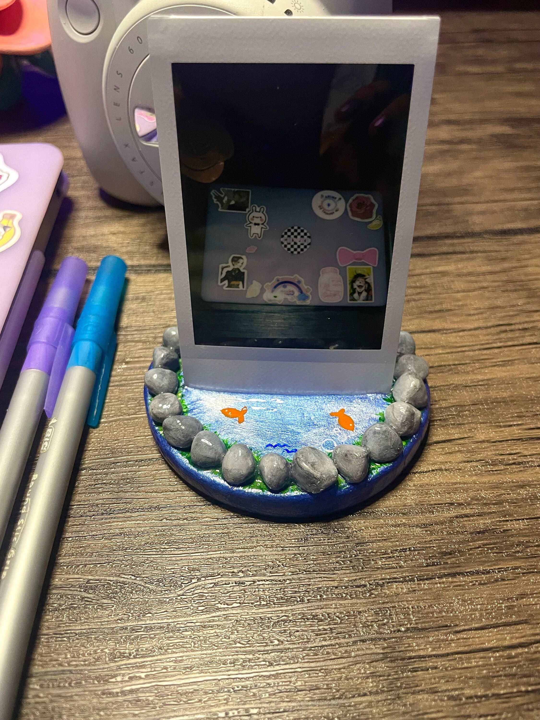 Fish Pond Photo Stand/ Mini Polaroid Holder - Etsy