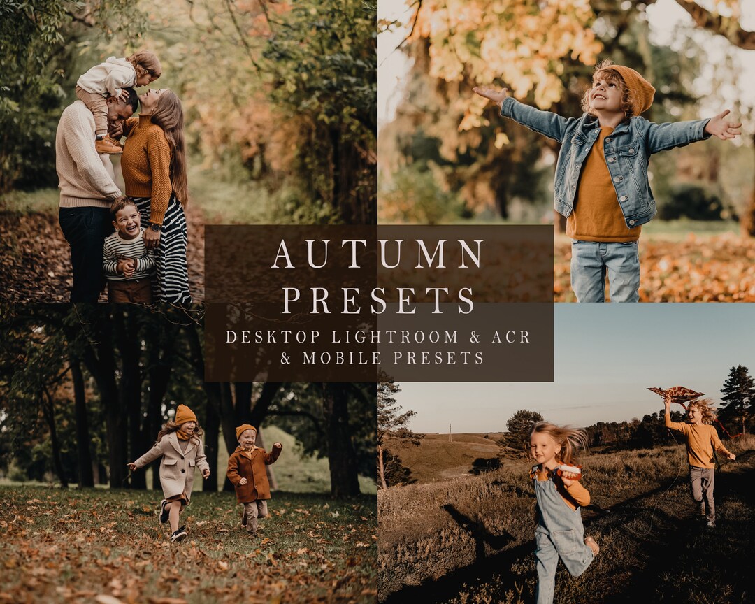 Autumn Presets - Desktop Lightroom, ACR + Mobile Presets, October ...