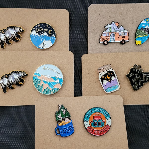 Nature Enamel Pin - Etsy