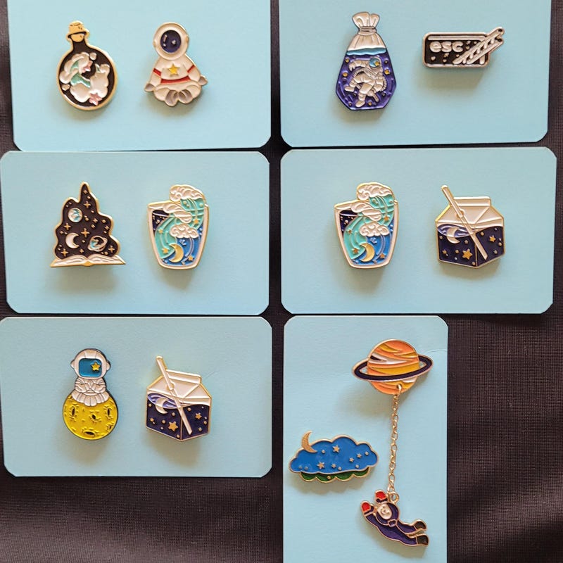 Space Enamel Pin - Etsy