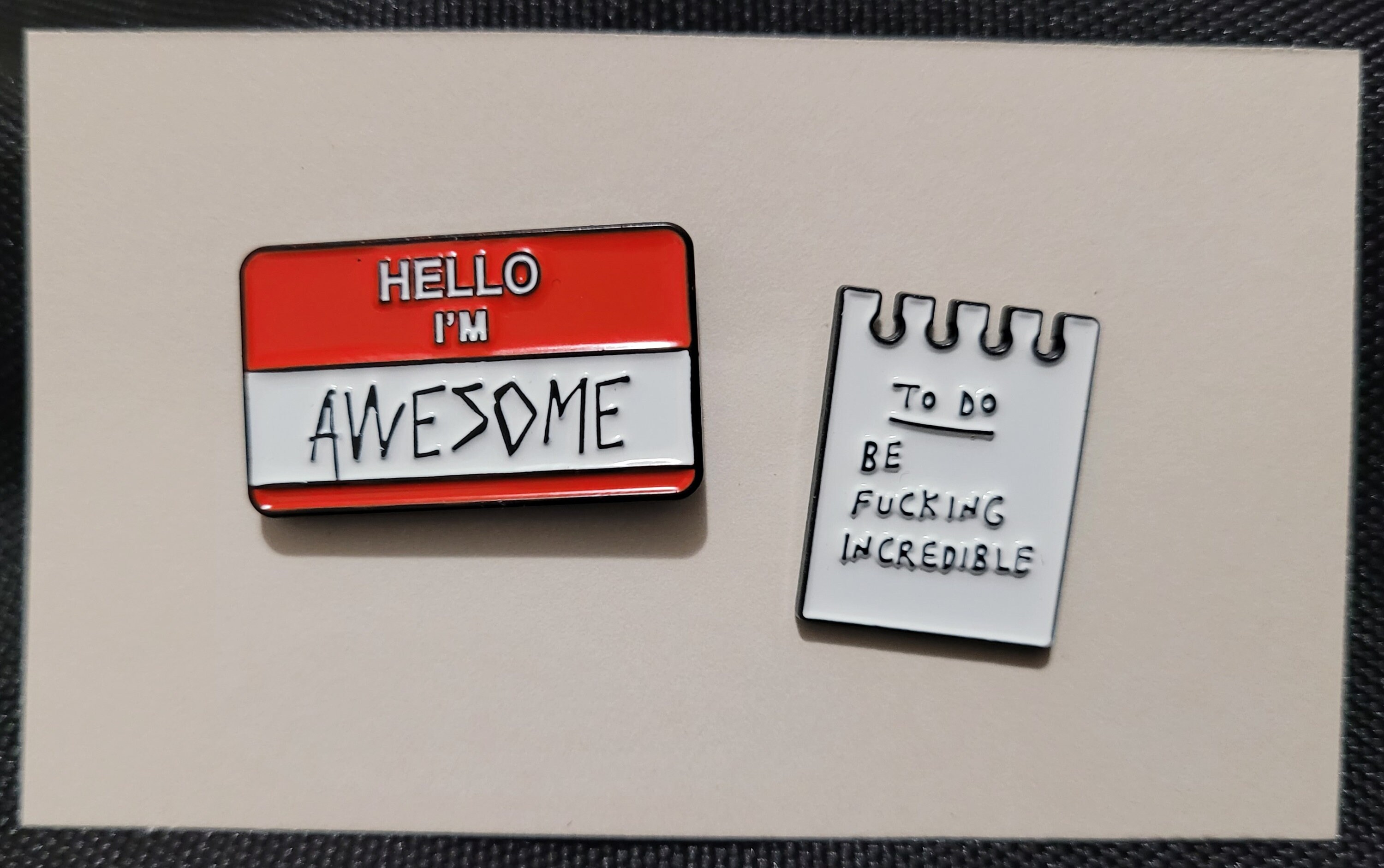 Funny Enamel Pin Sets - Social Anxiety, Awkward, Introvert, Name Tags ...