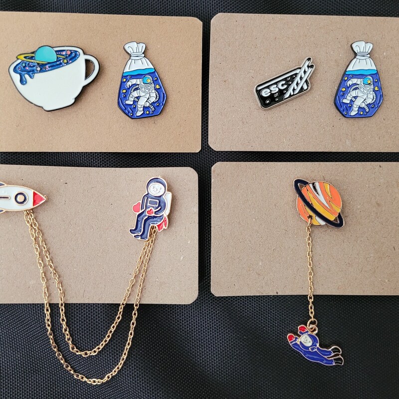 Space Enamel Pin - Etsy