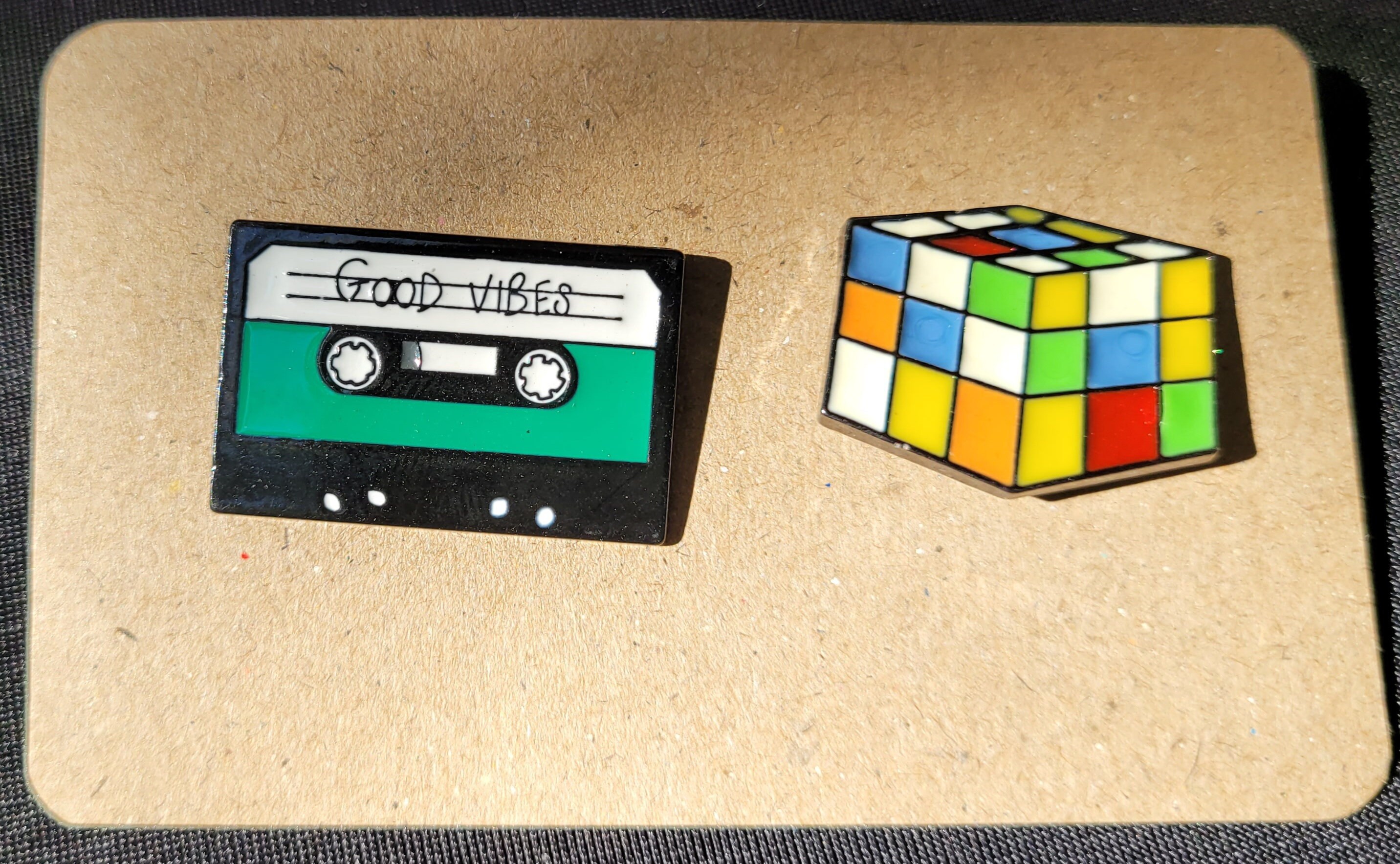 Retro, Old School, 90's Style Enamel Pins, Rubix Cube, Gameboy ...