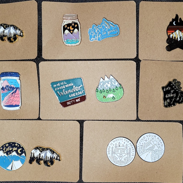 Nature Pins - Etsy
