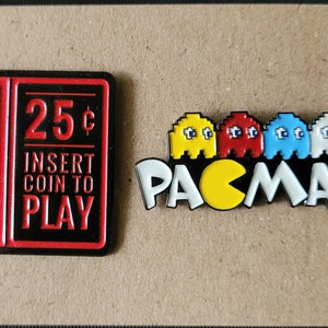 Retro Style Enamel Pins, Rubik's Cube and Gameboy Pins, 80's and 90's ...