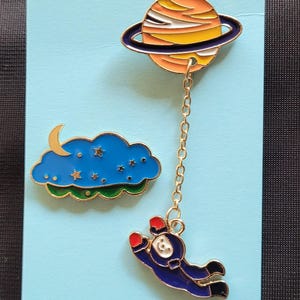 Space Enamel Pin Sets: Astronauts, Planets, Outerspace - Etsy