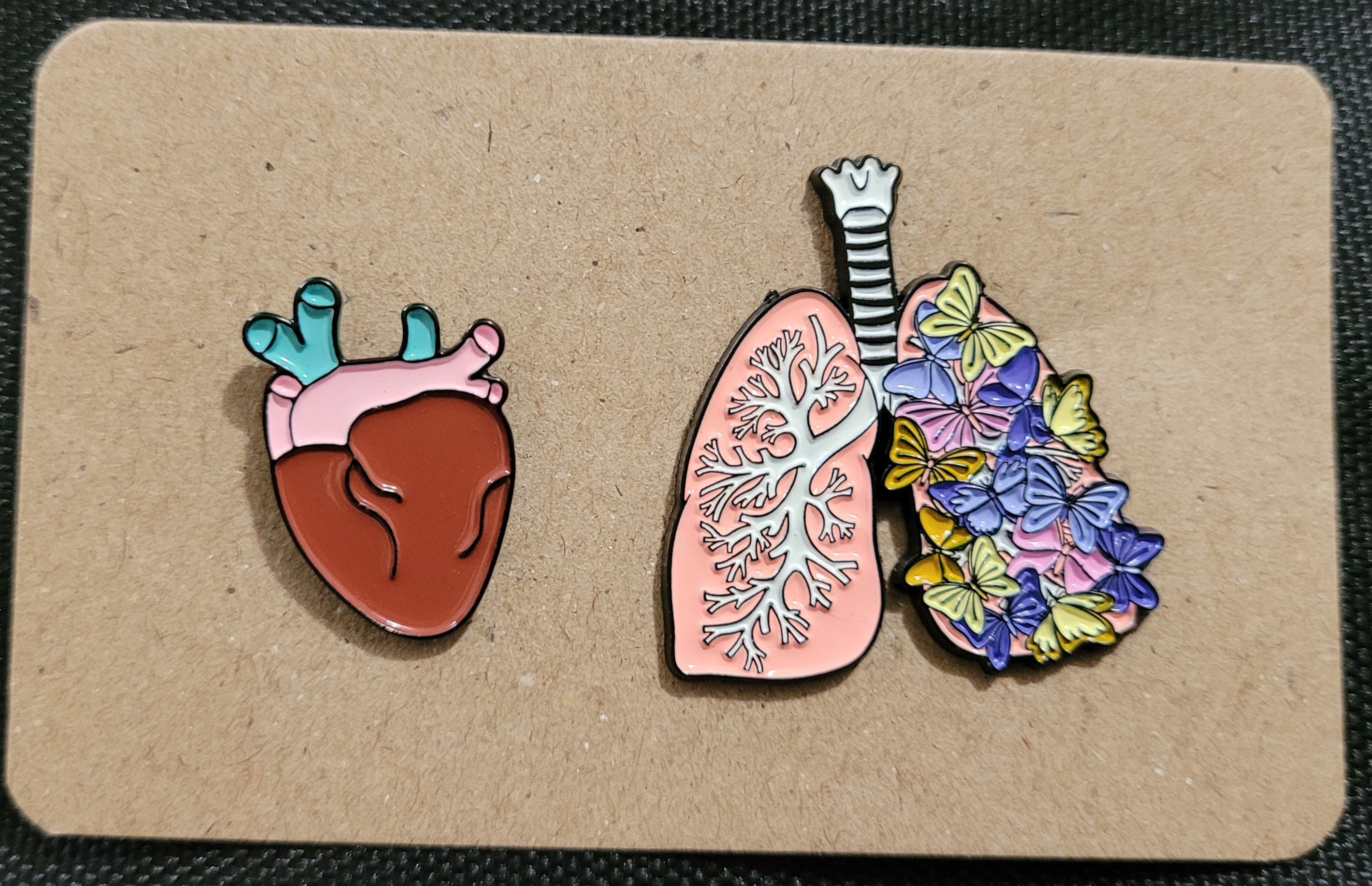 Love Heart Enamel Pin Sets, Pushback Pins - Etsy