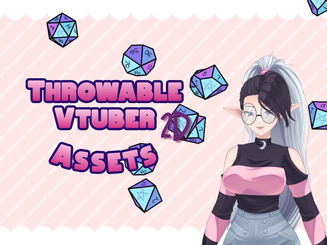Throwable Vtuber Assets | Dice Set - Etsy