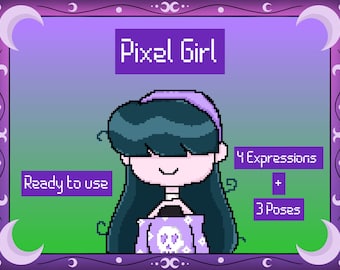 PIXEL Alt Girl | ANIMATED | PNGTUBER | Ready to Use | Twitch Discord ...