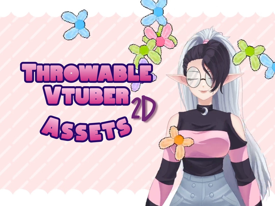 Throwable Vtuber Assets Pixel Fairies - Etsy