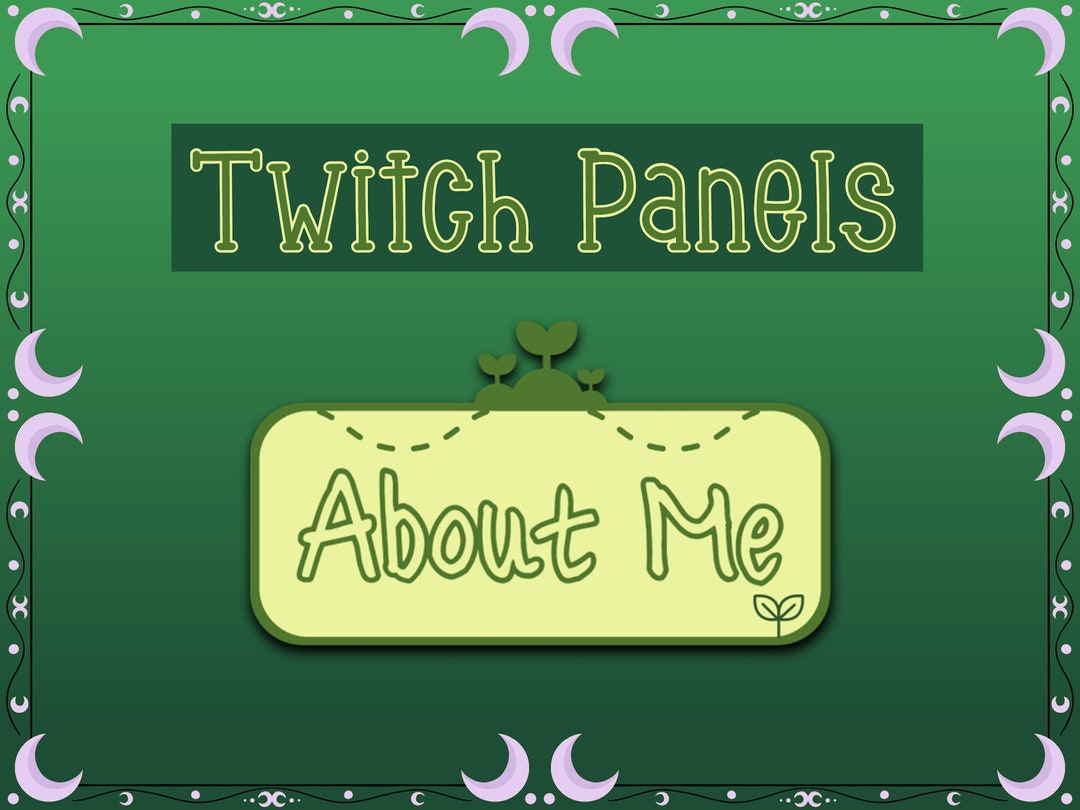 Twitch Panels | Simple Plant - Etsy