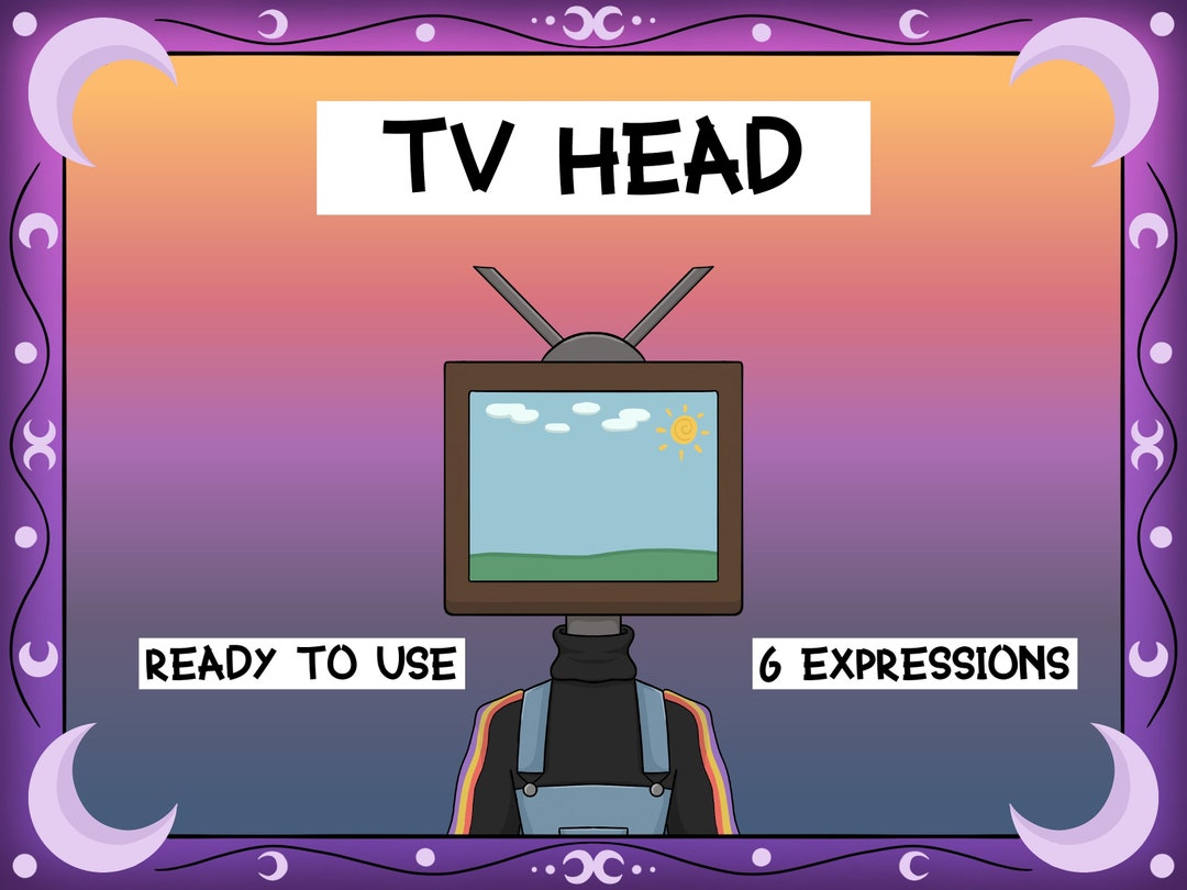 TV Head | Pngtuber - Etsy