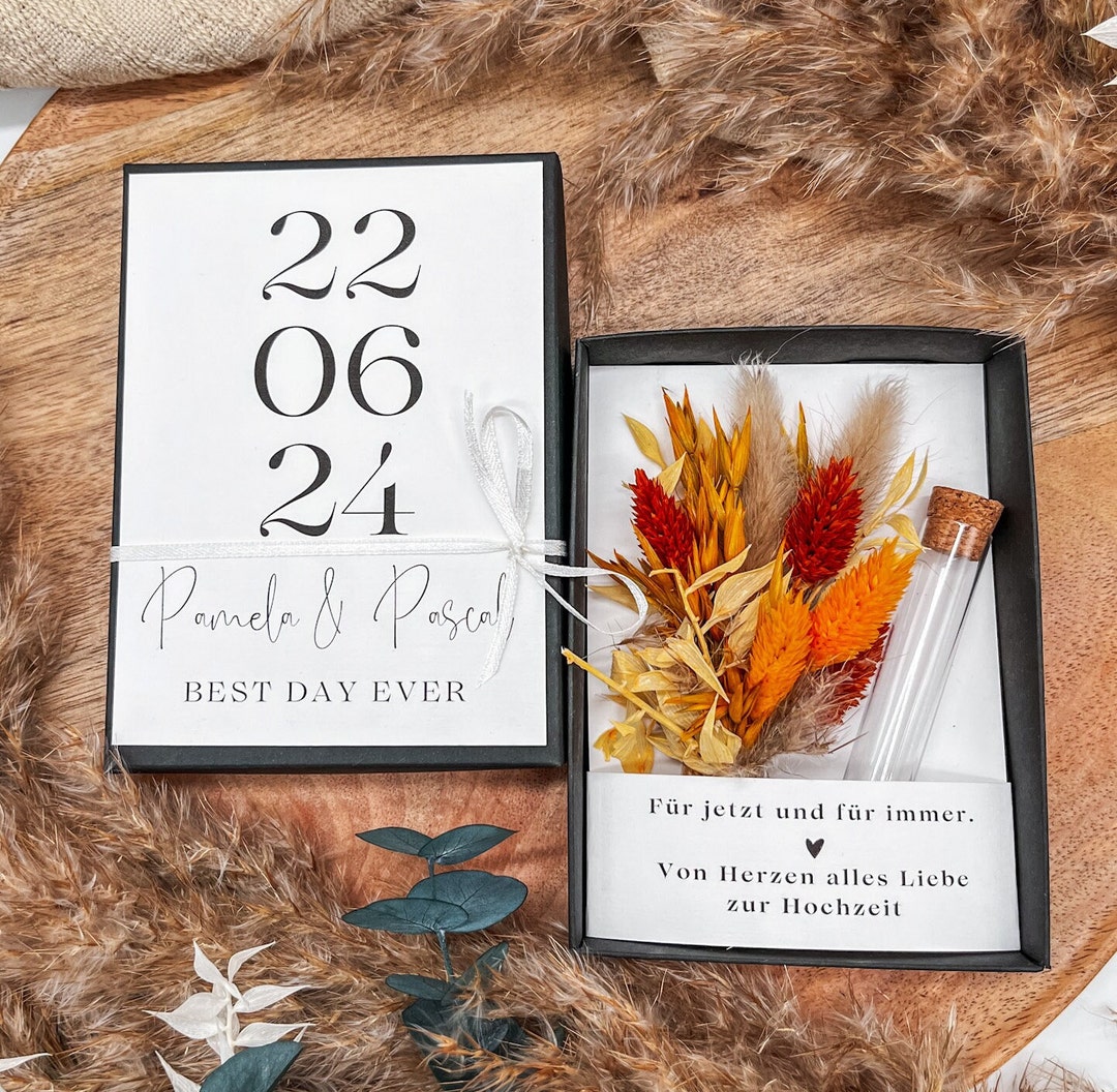 Personalized Wedding Cash Gift, Creative Wedding Cash Gifts, Dried ...