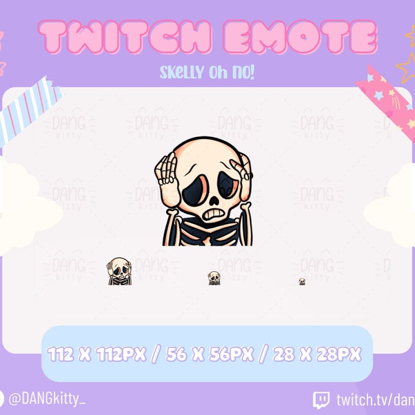 Twitch Skeleton Emotes - Etsy
