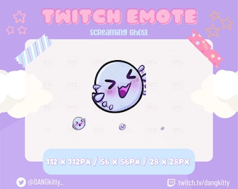 Skeleton Twitch Emote Cute Halloween Twitch Emote for Streamer Youtube ...