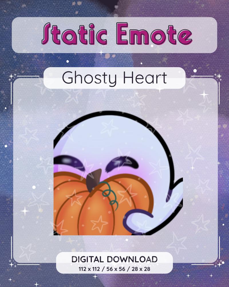 Ghost Twitch Emote | Cute Halloween Twitch Emote for Streamer Youtube ...