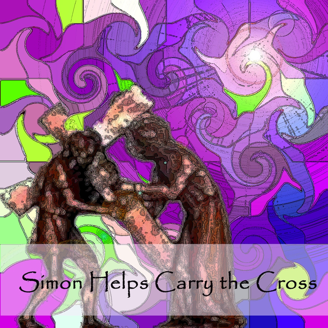 Stations of the Cross: Simon Helps Carry the Cross - Etsy