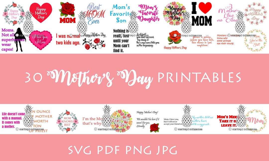 30 Mother's Day Printable Designs - Etsy