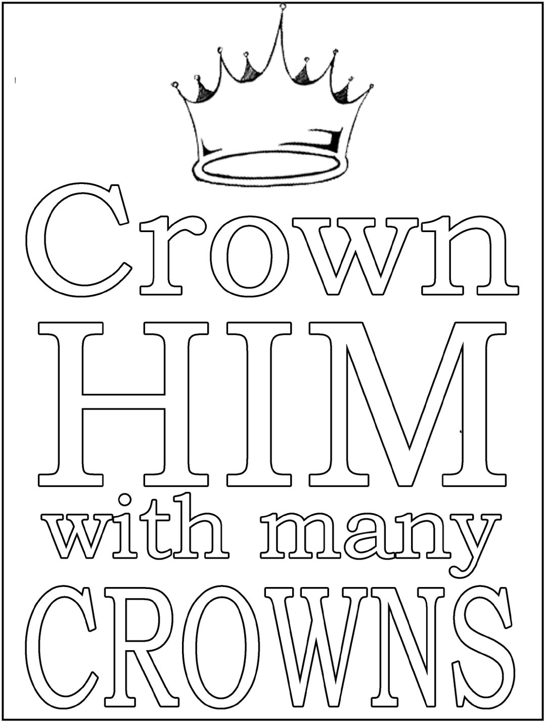 Crown Him With Many Crowns - Etsy