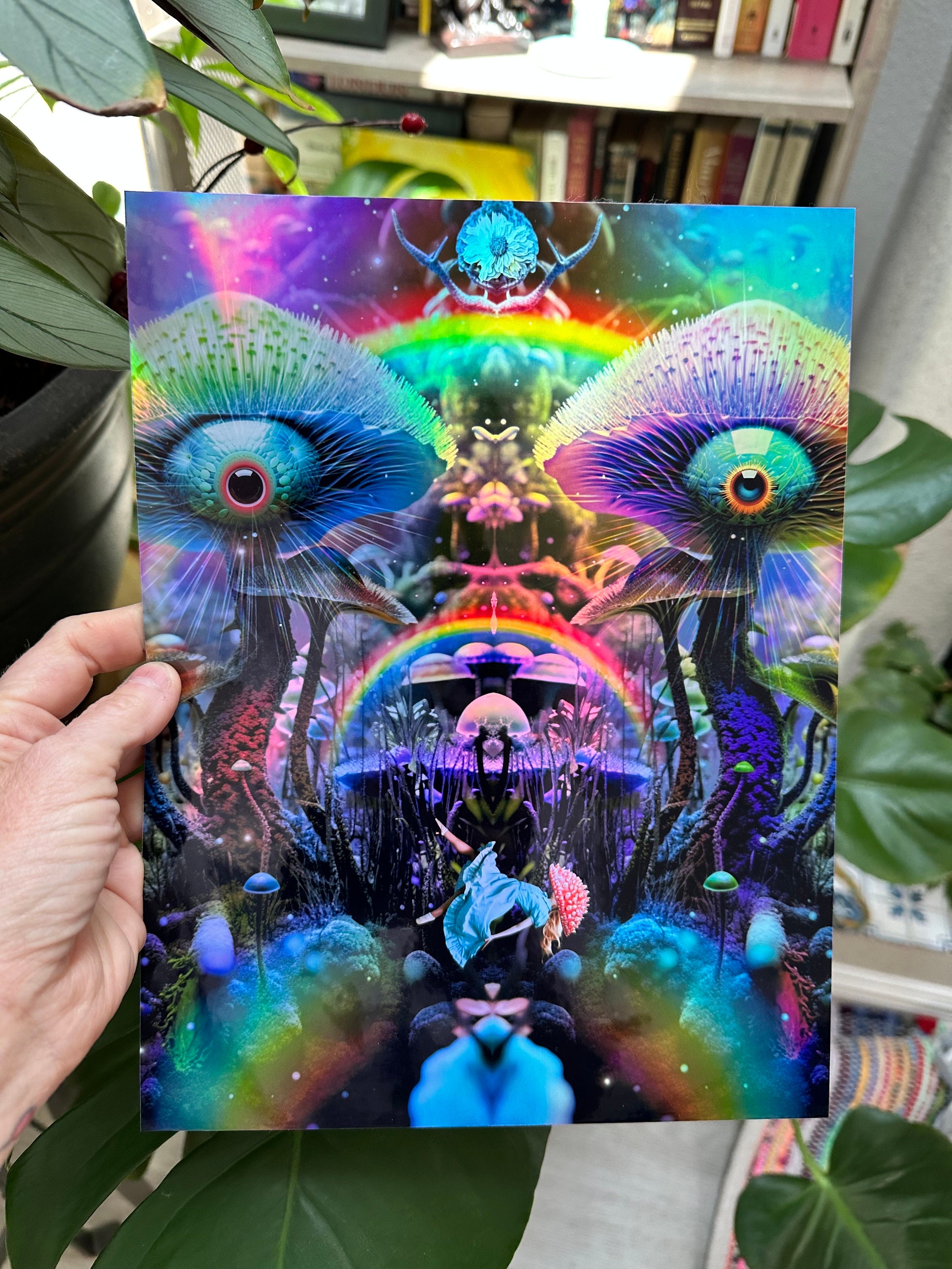 The Subtle Art of Falling Gracefully, Art Print, Trippy Psychedelic Art ...