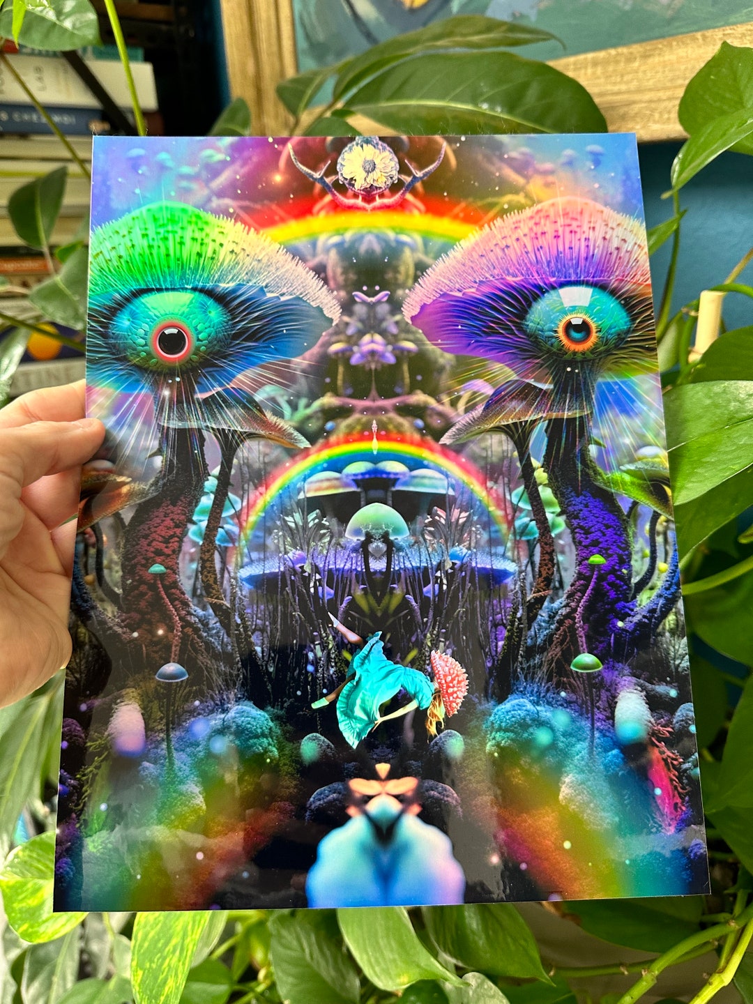 The Subtle Art of Falling Gracefully, Art Print, Trippy Psychedelic Art ...