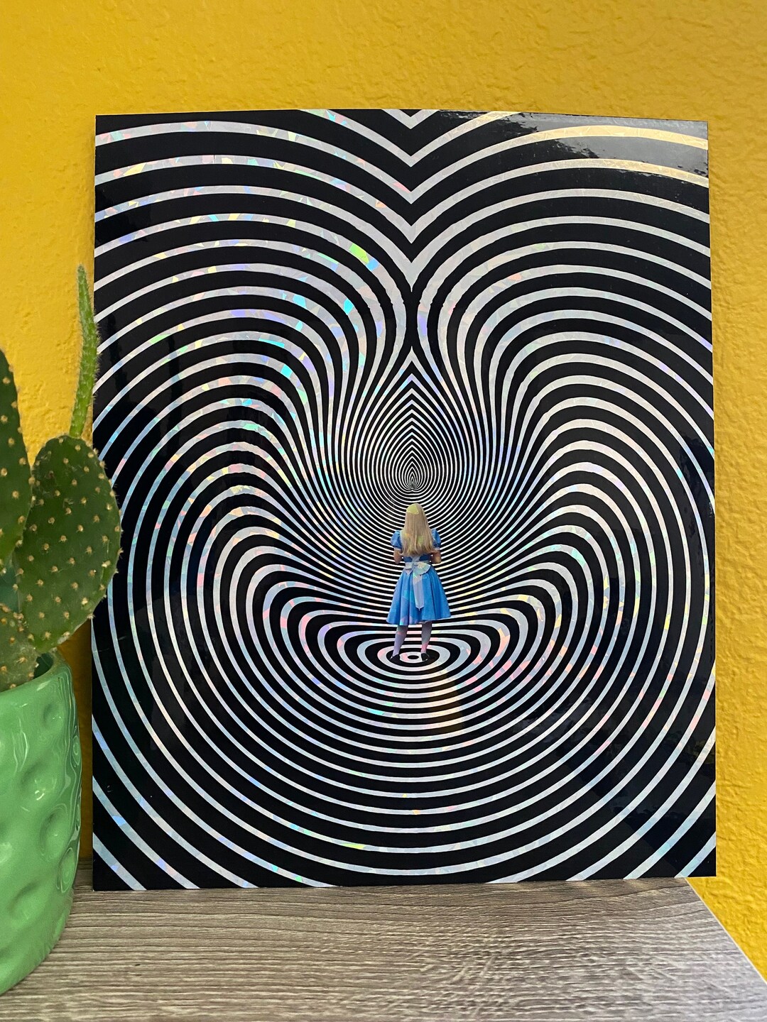 Down the Rabbit Hole, Art Print, Trippy Psychedelic Art, Third Eye Art ...