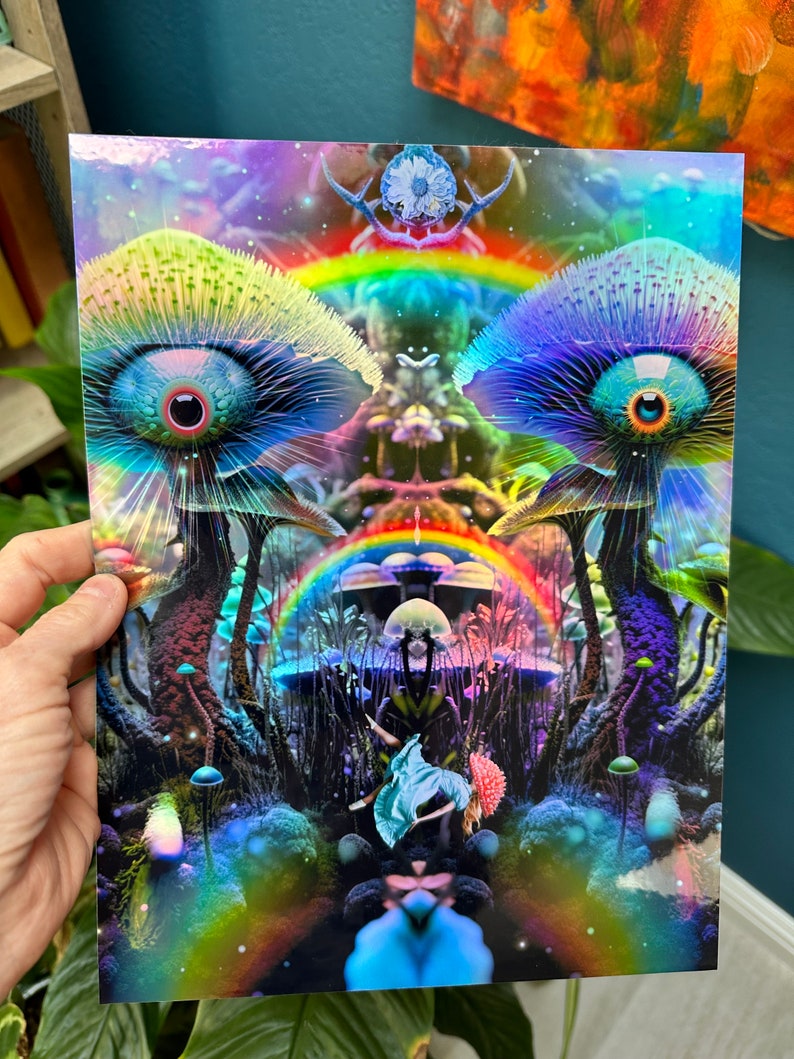 The Subtle Art of Falling Gracefully, Art Print, Trippy Psychedelic Art ...