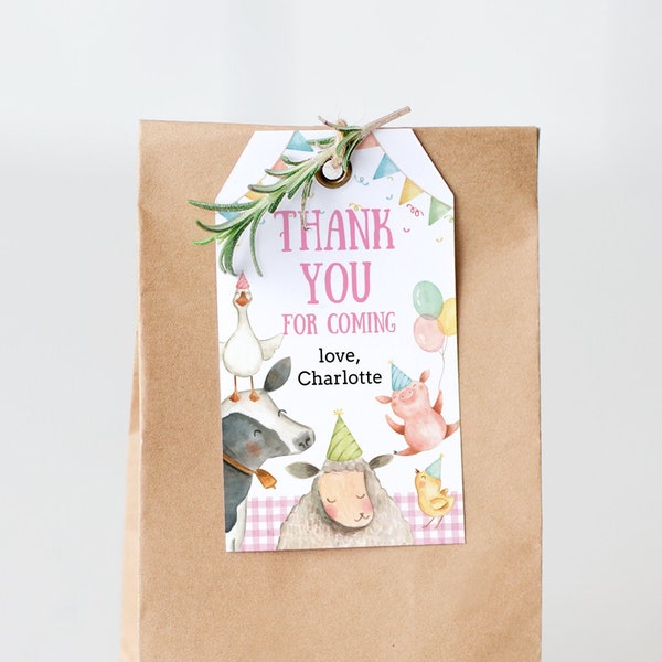 Farm Favor Tags - Etsy