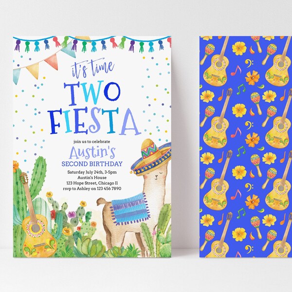 Time Two Fiesta Invitation - Etsy