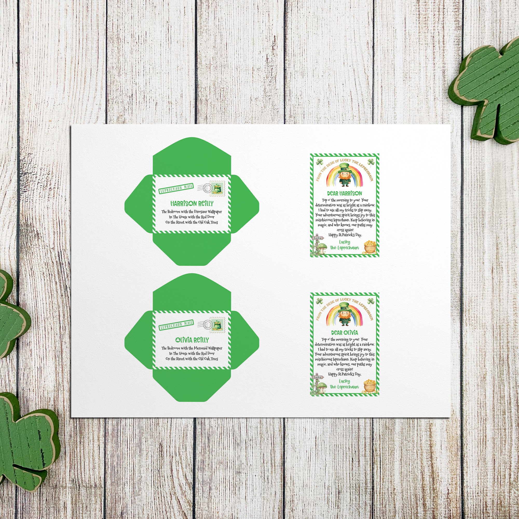 Leprechaun Letter Printable Editable St Patricks Day Mini Leprechaun ...