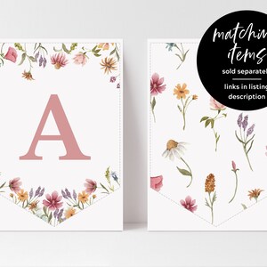 Wildflower Gable Box Label Template, Printable Wildflowers Favor Box ...