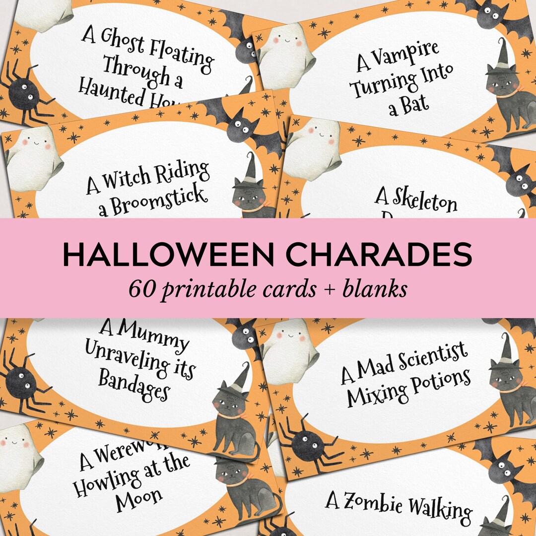 Printable Halloween Games Spooky Halloween Birthday Party Games for ...