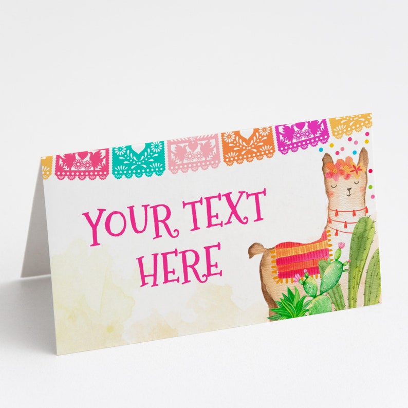 Fiesta Food Tent Template Printable First Fiesta Mexican - Etsy