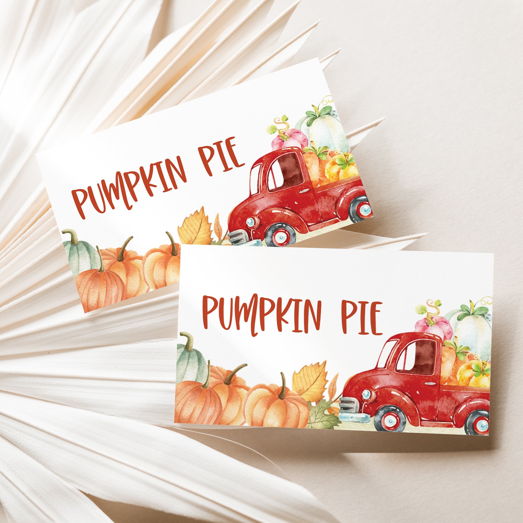 Editable Fall Birthday Party Food Tent Labels Template - Etsy