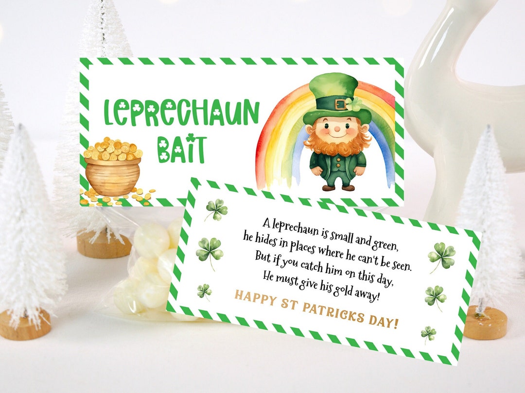 Leprechaun Bait Printable Editable Leprechaun Bait St Patricks Day ...