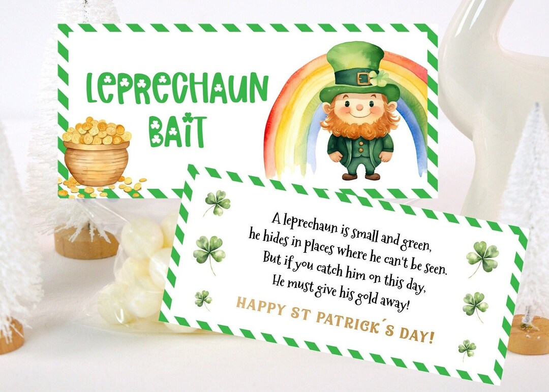 Leprechaun Bait Printable Editable Leprechaun Bait St Patricks Day ...